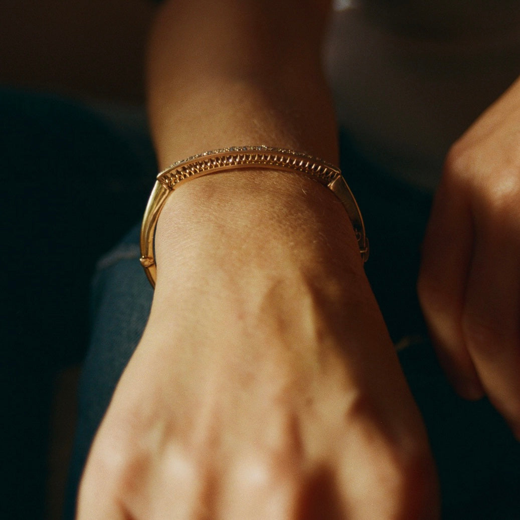 Diamond Encrusted Hinge Cuff – Sarah Hendler