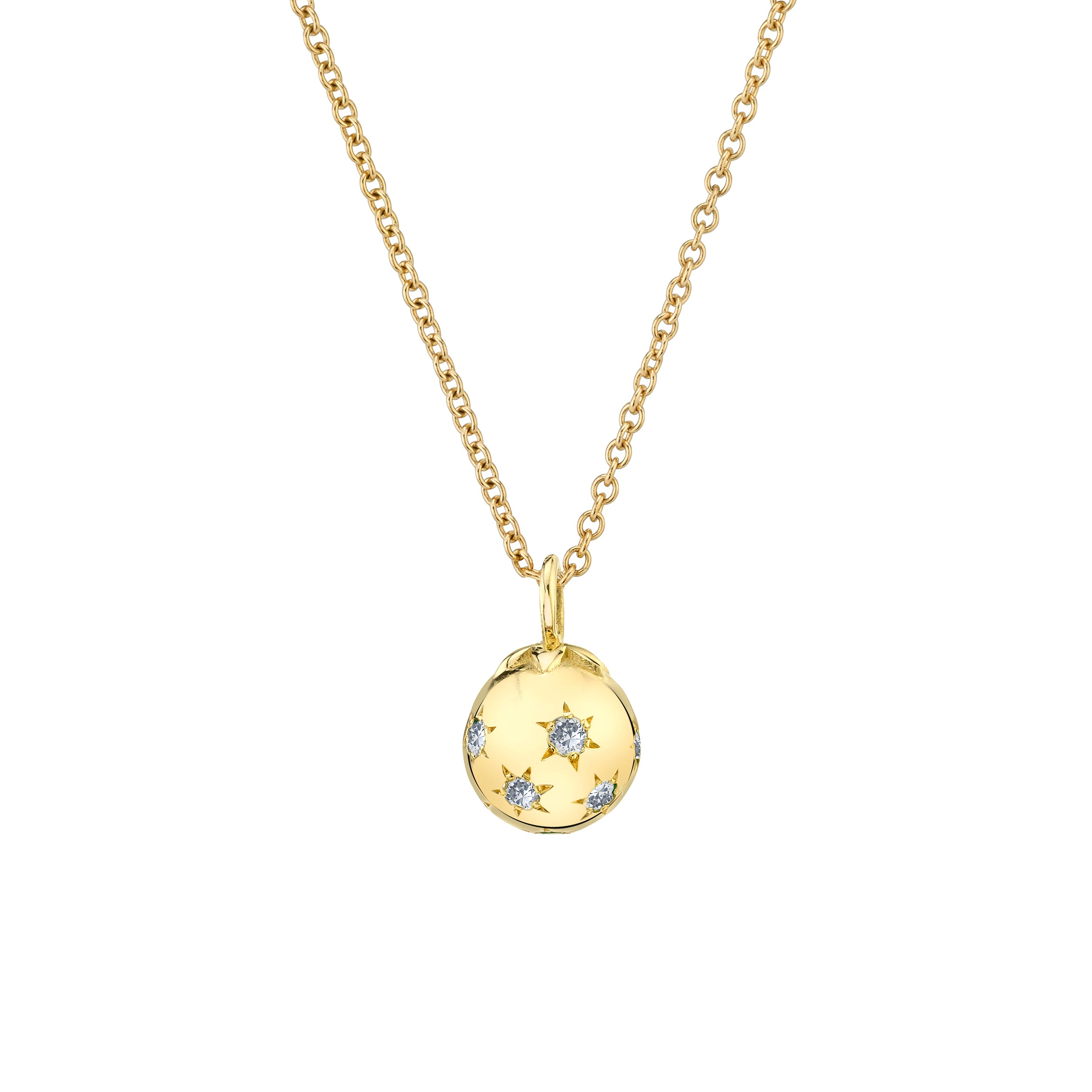 Mini Ethel Ball Necklace - Diamond – Sarah Hendler
